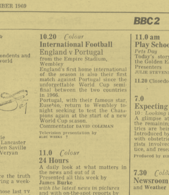 ARCHIVE TV ADVENT CALENDAR DAY TEN: 10 Dec 1969 – BrokenTV